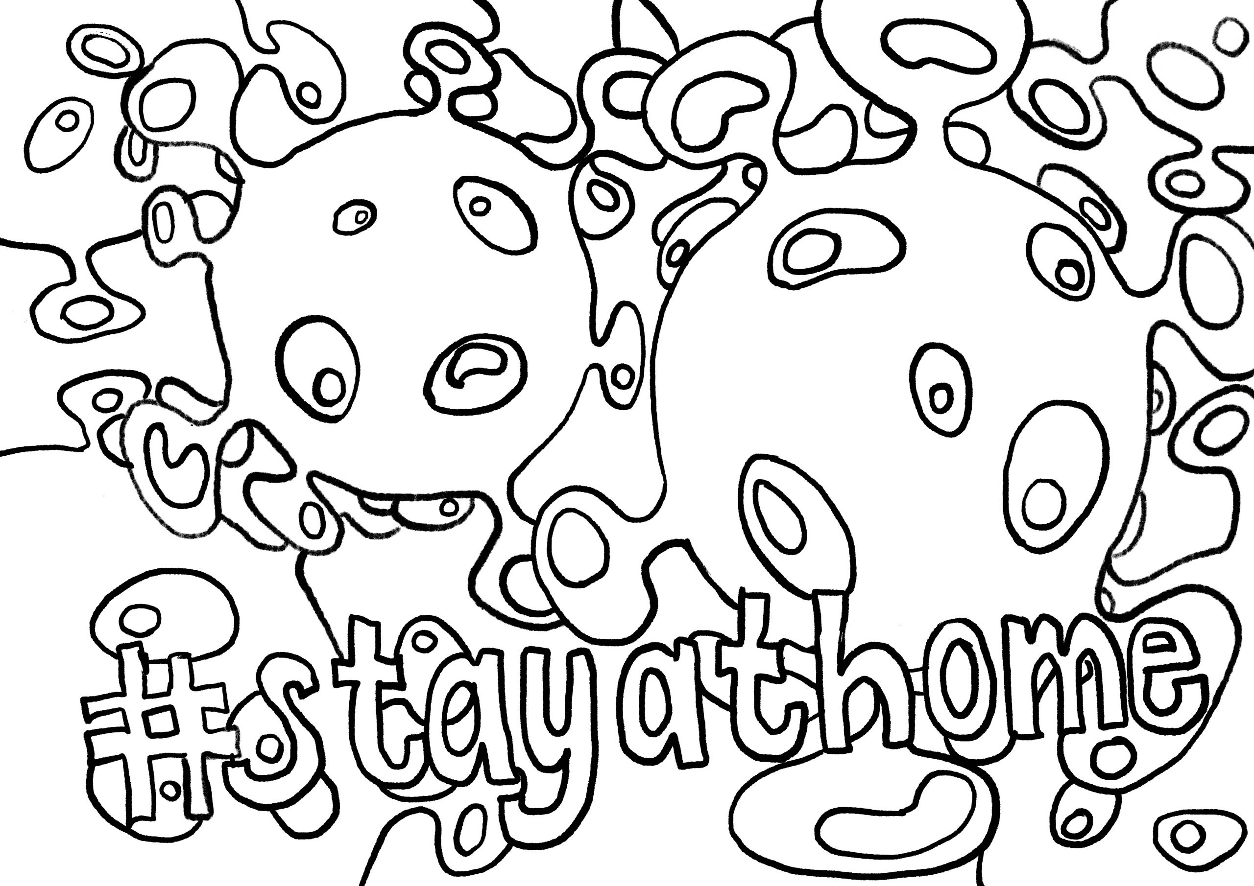 CORONA-Virus: Ausmalbild - middenmangmiddenmang